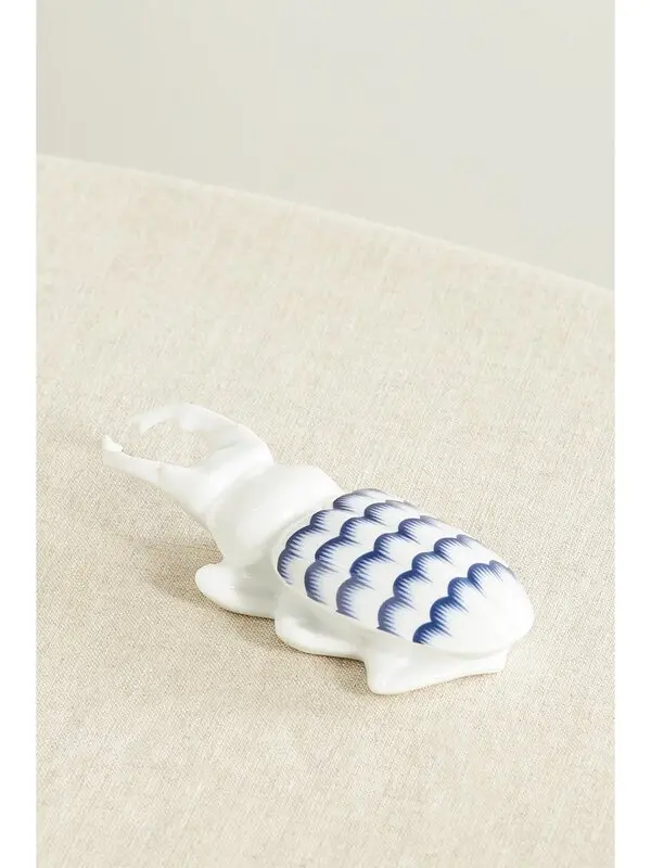 GINORI 1735 Cicada Jaspé Porcelain Table Ornament
