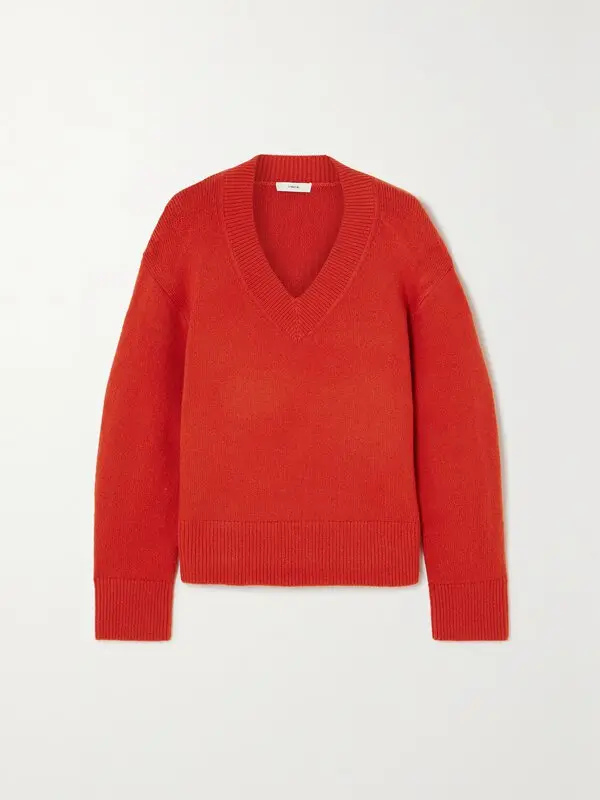 Vince Wool-blend V-neck Sweater