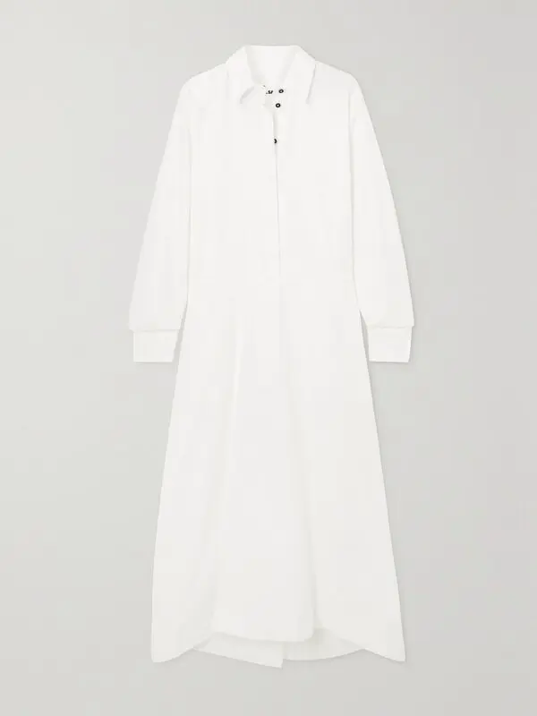 JIL SANDER Cotton-poplin Maxi Shirt Dress