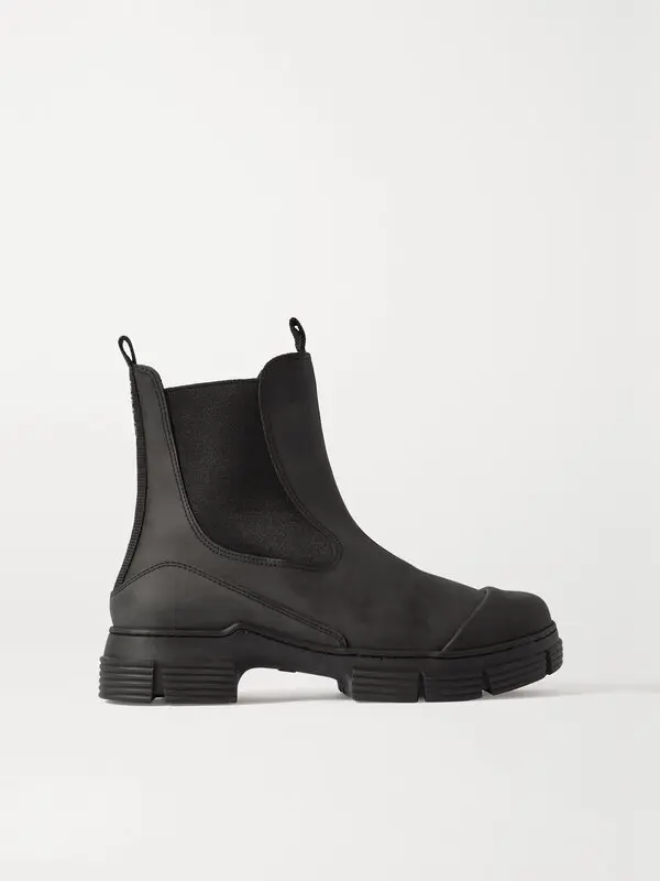 GANNI Net Sustain Rubber Chelsea Boots