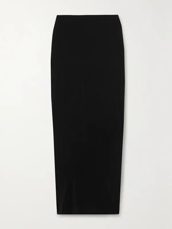 Wardrobe.NYC Stretch-knit Maxi Skirt - Black