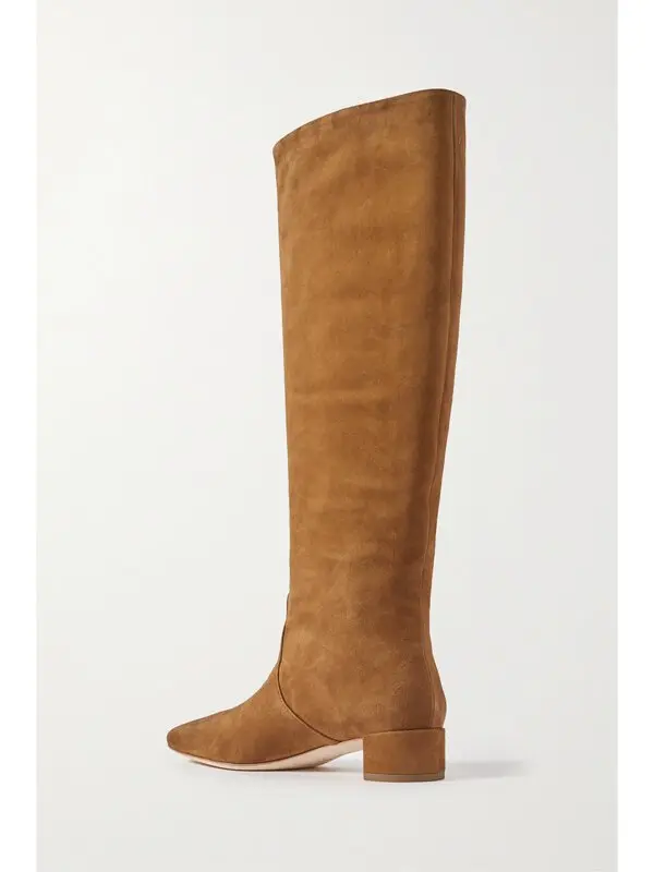 LOEFFLER RANDALL Suede Knee High Boots - Brown