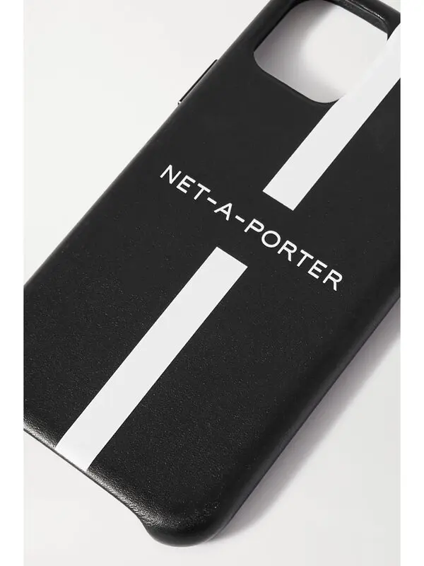 Net-a-porter The Daily Edited Printed Leather Iphone 11 Case