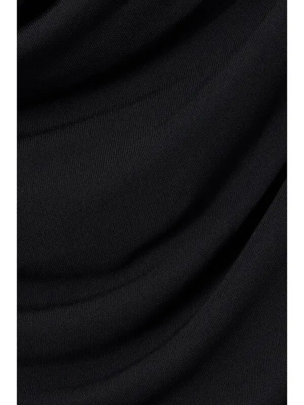 INTERIOR The Carla Draped Jersey Top