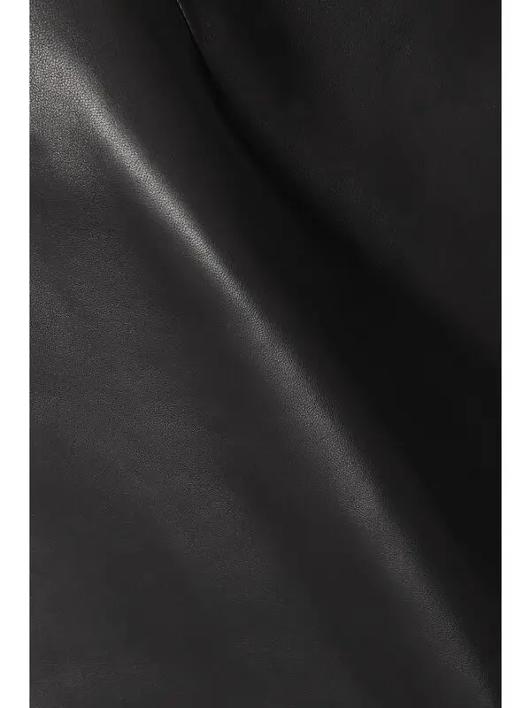 Versace Paneled Leather Mini Dress