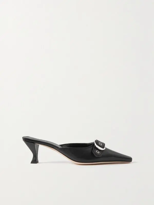 By Far Evelyn Leather Mules