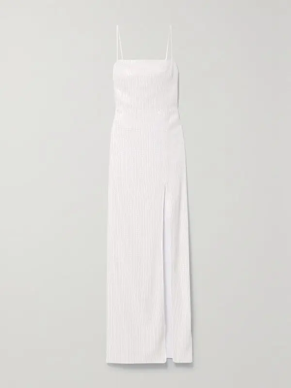 RASARIO Sequin-embellished Tulle Gown - White