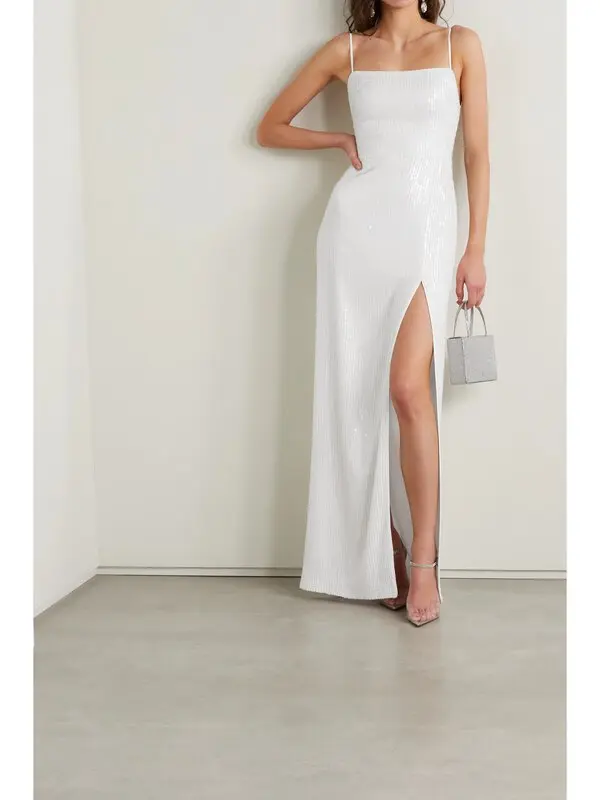 RASARIO Sequin-embellished Tulle Gown