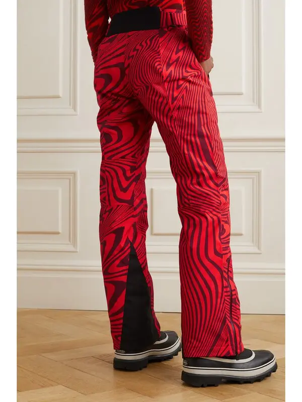 Aztech Mountain Ed Curtis Printed Ski Pants - Red