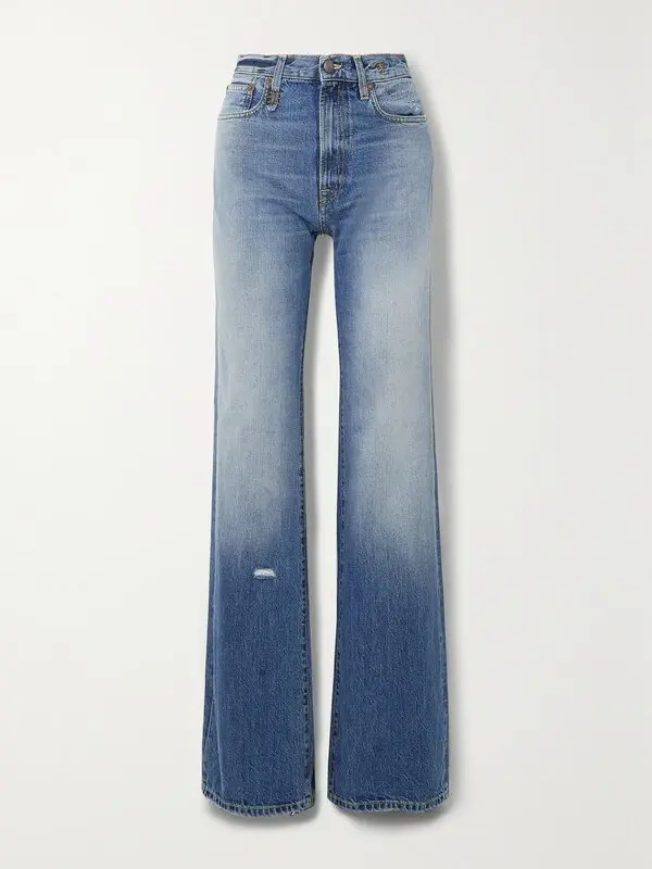 R13 Jane High-rise Wide-leg Jeans