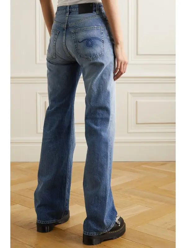 R13 Jane High-rise Wide-leg Jeans