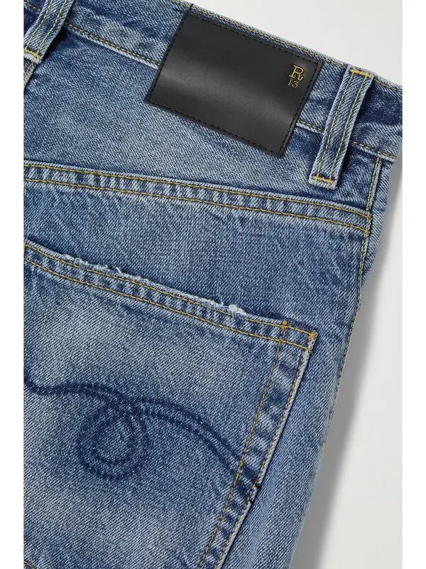 R13 Jane High-rise Wide-leg Jeans