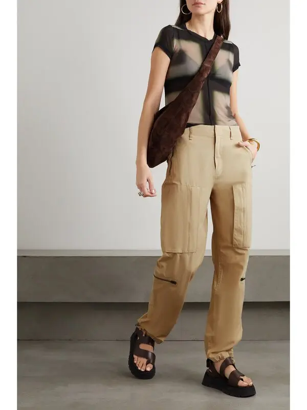 Rag & Bone Kai Cotton-ripstop Straight-leg Pants