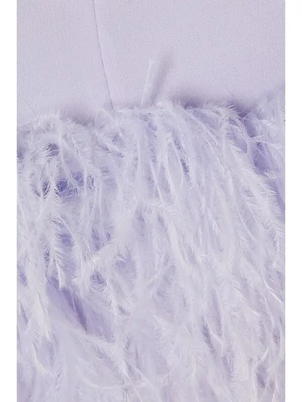 16Arlington Poppy Feather-trimmed Camisole