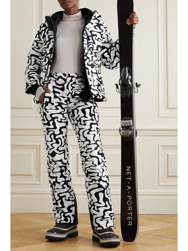 Aztech Mountain Ed Curtis Team Aztech Printed Padded Ski Pants - White