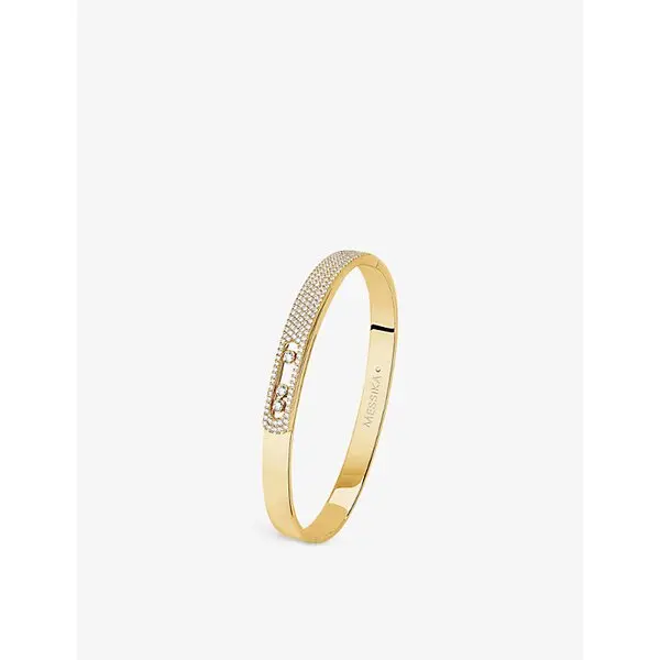 Messika Move Noa 18ct Yellow-gold And Diamond Bangle - Yellow Gold