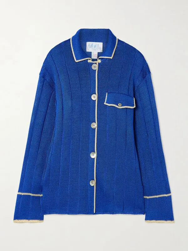 Calle Del Mar Ribbed-knit Shirt
