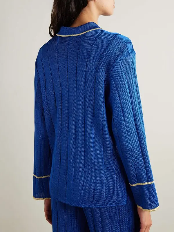 Calle Del Mar Ribbed-knit Shirt