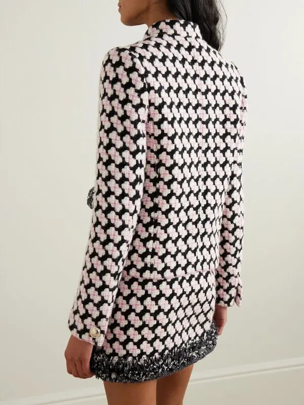 Emilio Pucci Fringed Wool-blend Tweed Jacket