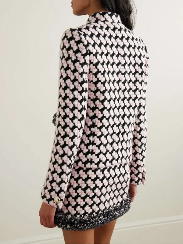 Emilio Pucci Fringed Wool-blend Tweed Jacket