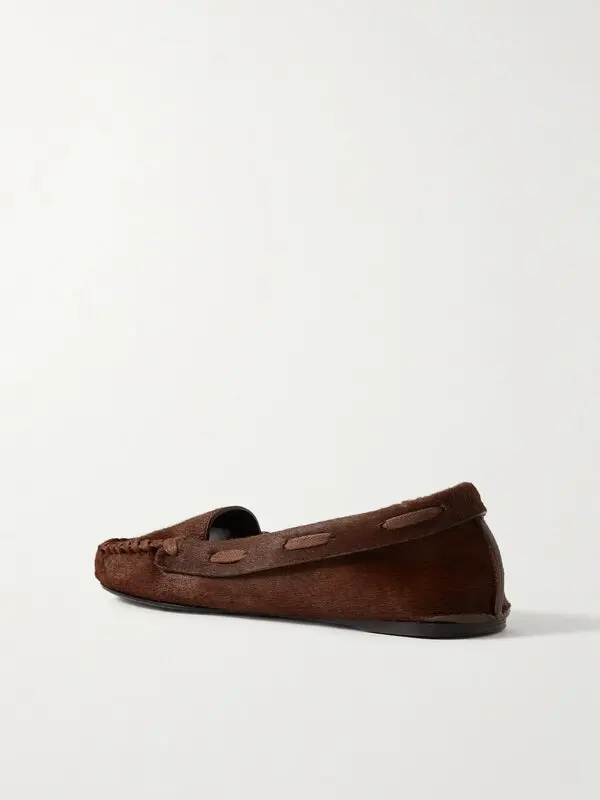 THE ROW Mabel Calf Hair Loafers