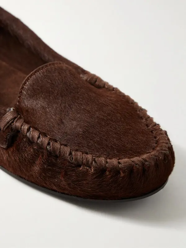 THE ROW Mabel Calf Hair Loafers