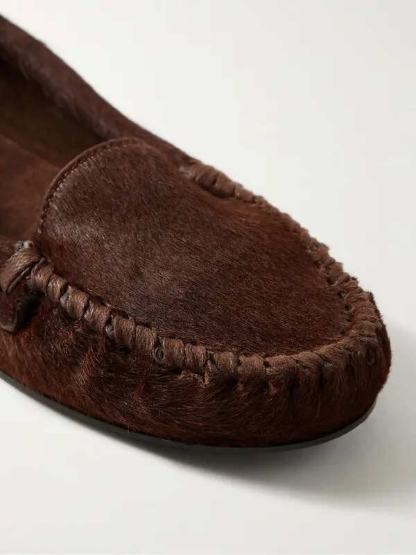 THE ROW Mabel Calf Hair Loafers