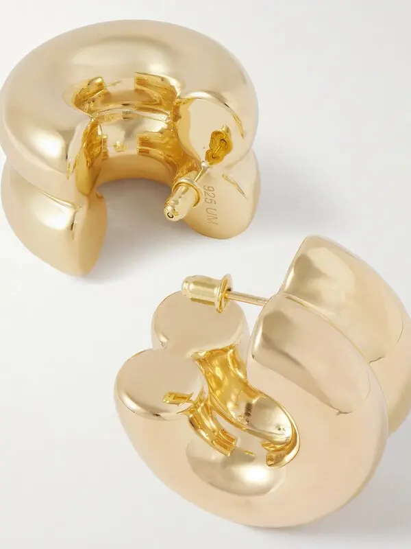 UNCOMMON MATTERS Billow Vermeil Hoop Earrings