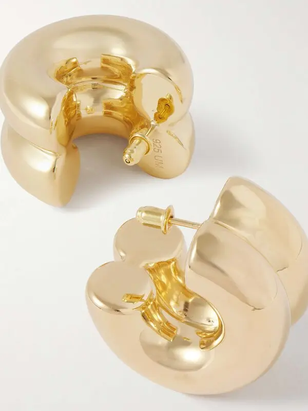 UNCOMMON MATTERS Billow Vermeil Hoop Earrings