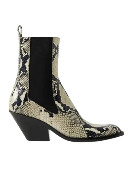 Khaite Austin Snake-effect Ankle Boots