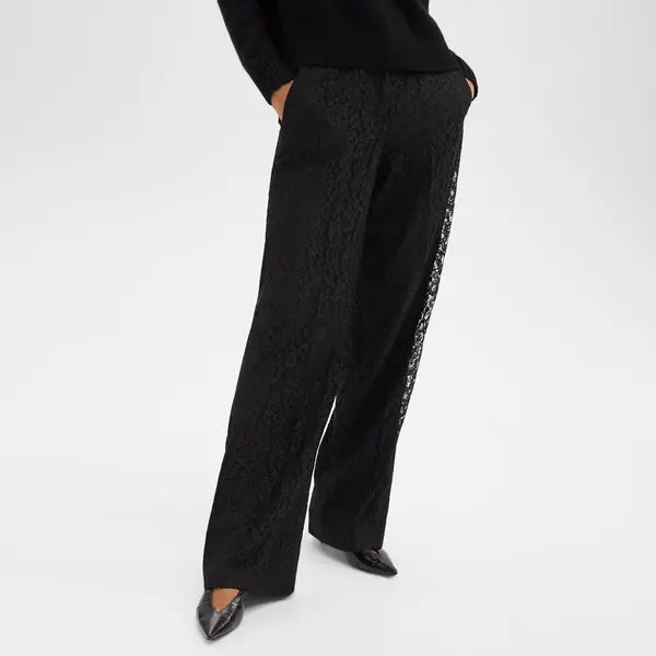 Theory Tailored Leopard Lace Pant