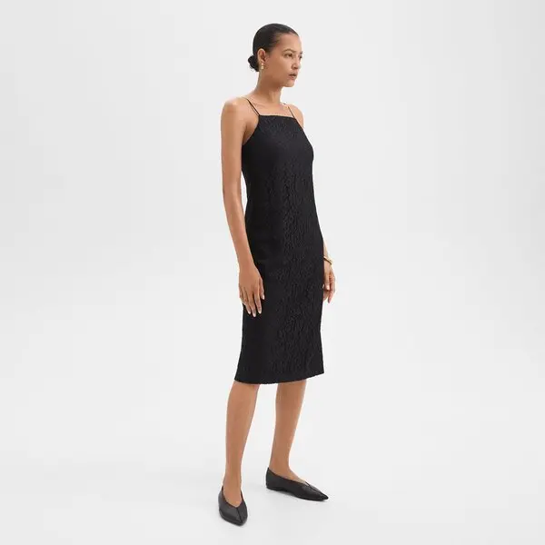 Theory Slip Dress In Leopard Lace