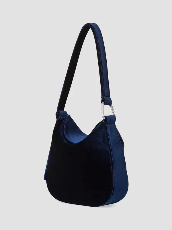 Akris Anna Mini Hobo Bag - Denim