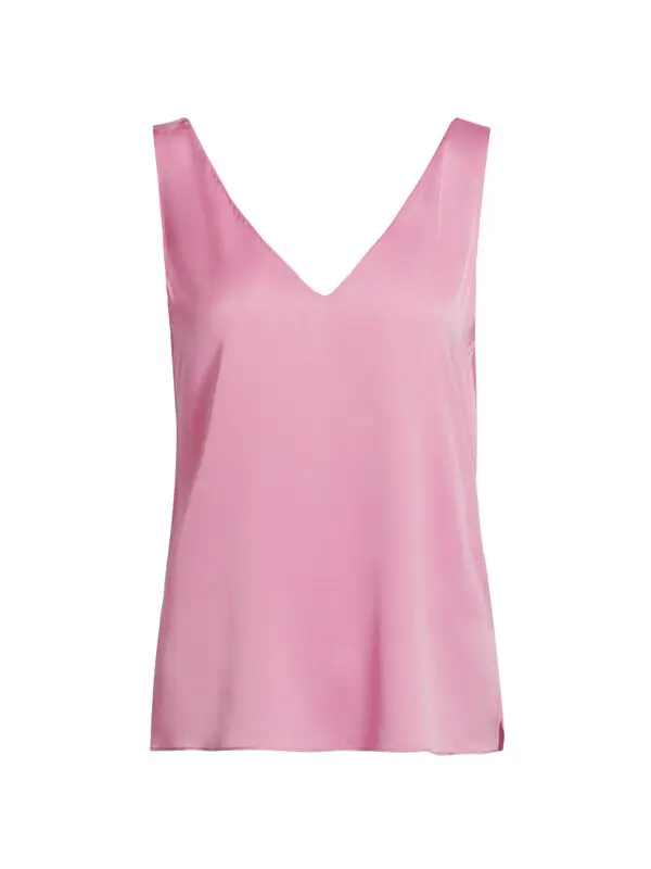 Kobi Halperin Sailor Stretch-silk Sleeveless Blouse - Blush
