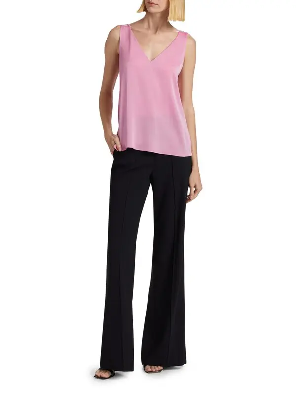 Kobi Halperin Sailor Stretch-silk Sleeveless Blouse - Blush