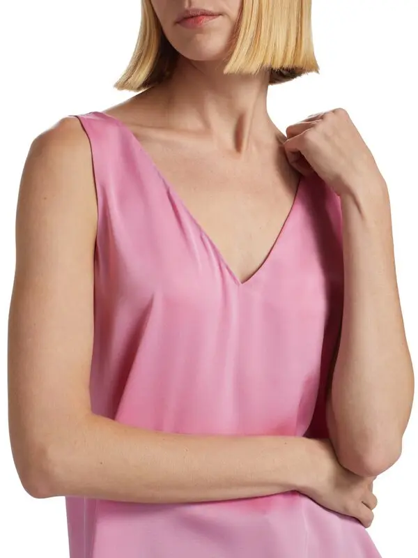 Kobi Halperin Sailor Stretch-silk Sleeveless Blouse - Blush
