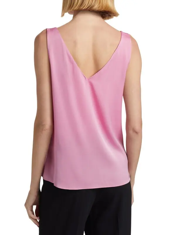 Kobi Halperin Sailor Stretch-silk Sleeveless Blouse - Blush