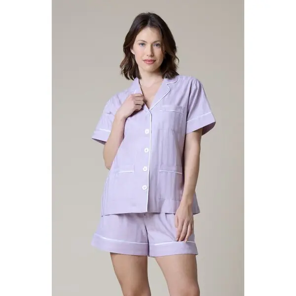 KIP Premium Cotton Short Set - Lavender