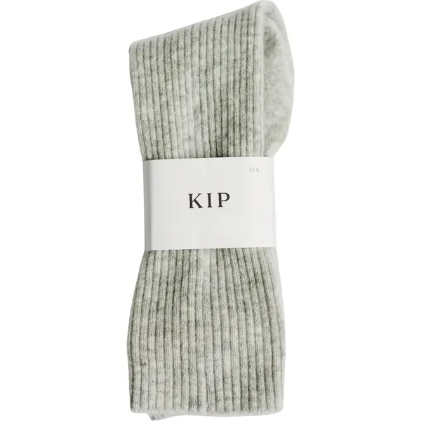 KIP Merino Cashmere Sleep Socks - Dove Grey