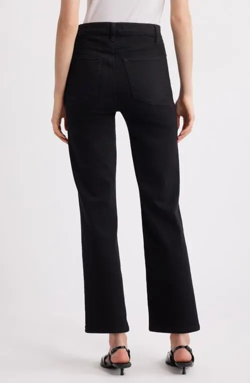 FRAME Le Sleek High-waist Ankle Straight Leg Jeans - Black