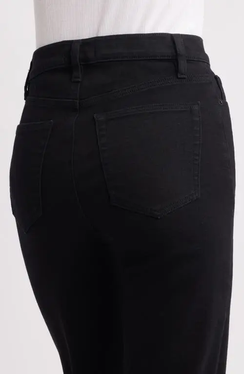 FRAME Le Sleek High-waist Ankle Straight Leg Jeans - Black