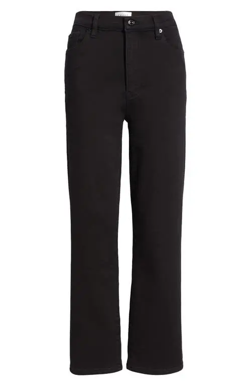 FRAME Le Sleek High-waist Ankle Straight Leg Jeans - Black