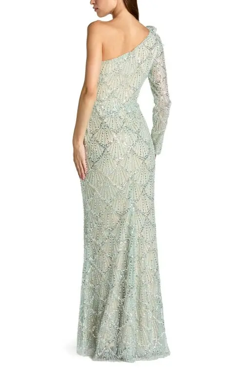Mac Duggal Faille A-line Midi Dress With 3d Rose