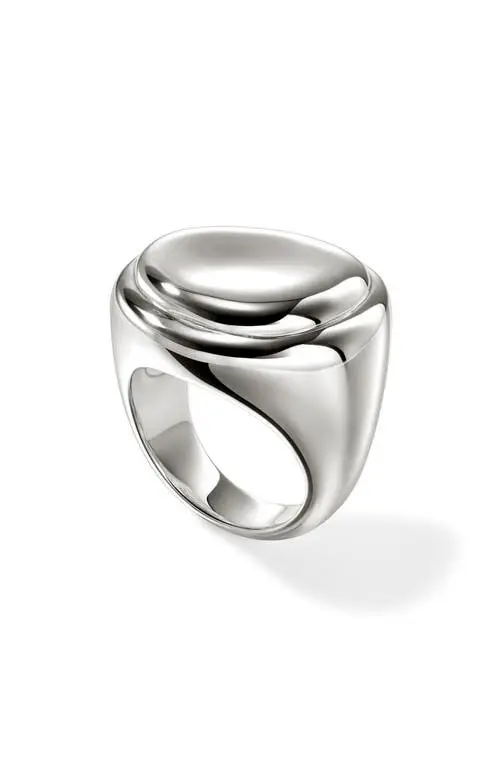 John Hardy Sterling Pebble Ring - Silver