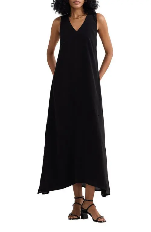 REISTOR Sleeveless Maxi Dress With Cross-back Detail