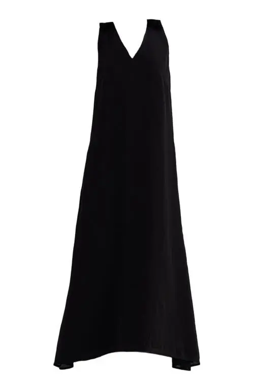 REISTOR Sleeveless Maxi Dress With Cross-back Detail