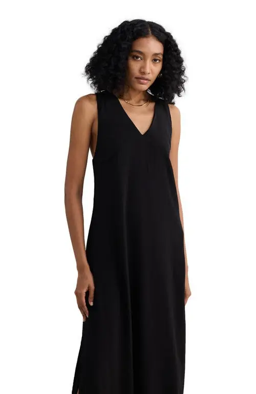 REISTOR Sleeveless Maxi Dress With Cross-back Detail