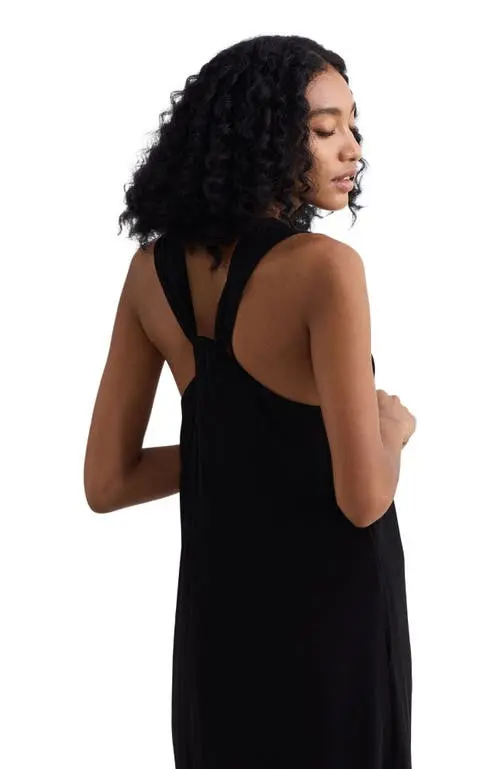 REISTOR Sleeveless Maxi Dress With Cross-back Detail