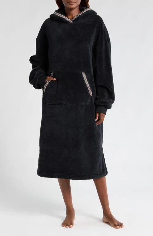 UGG Long Fleece Hoodie - Blk