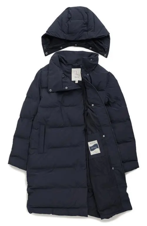 SEASALT CORNWALL Holywell Bay Waterproof Puffer Coat - Inkwell Blue
